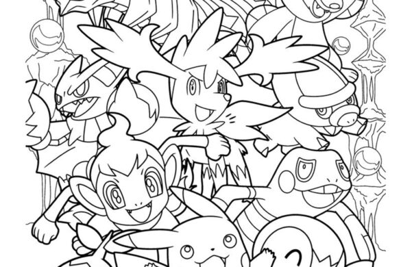 Kleurplaat: Pikachu inkleuren - Het Kinderhuis