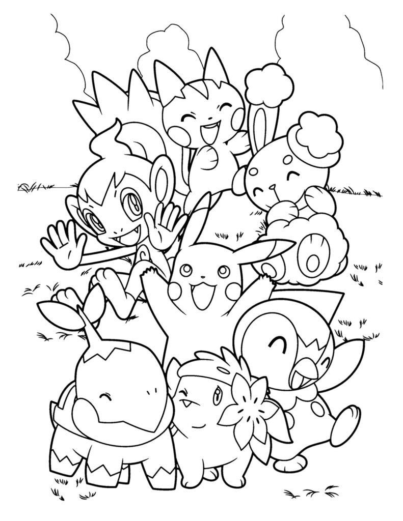 Onze selectie pokemon kleurplaten | tekeningen van pokemon inkleuren